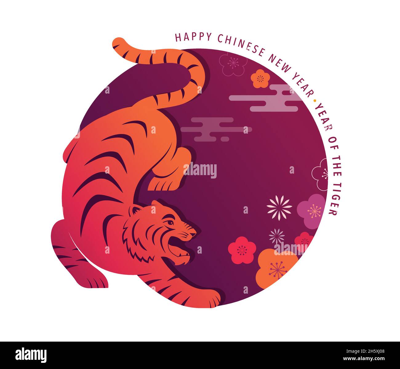 Chinese new year 2022 year of the tiger - Chinese zodiac symbol, Lunar ...