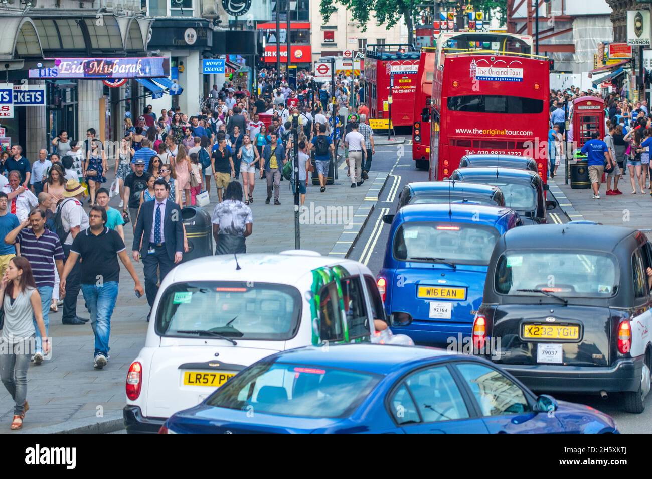 LONDON, UNITED KINGDOM - Jul 03, 2015: An exterior view of Red Double ...