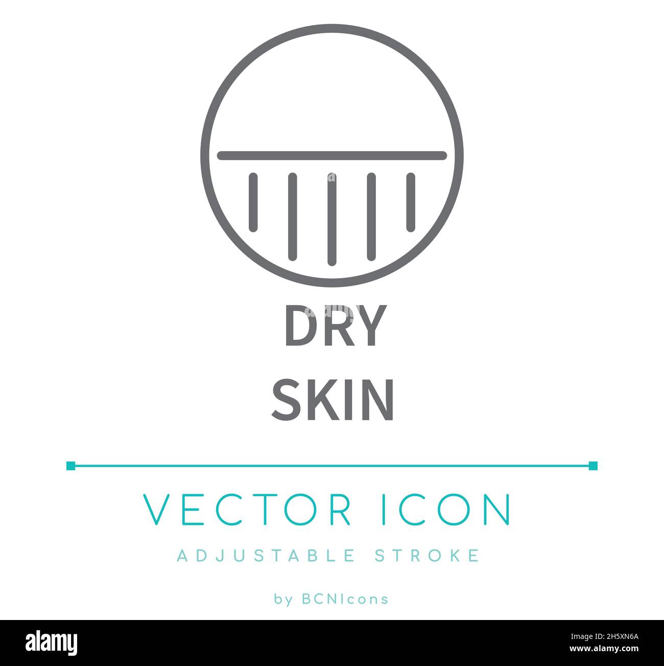 Dry Skin Cosmetic Vector Line Icon Stock Vector Image & Art - Alamy