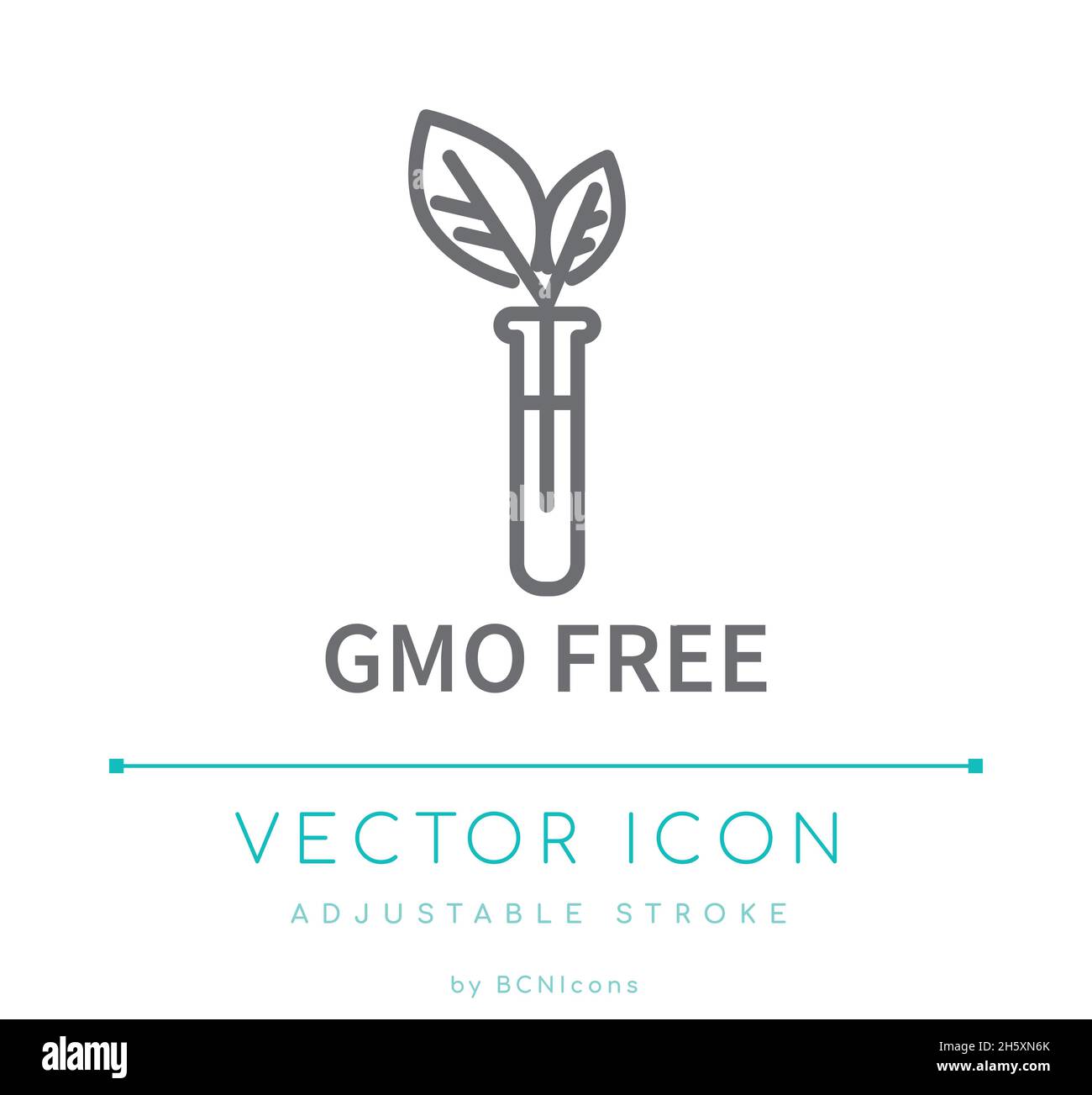 Gmo free line icon Cut Out Stock Images & Pictures - Alamy