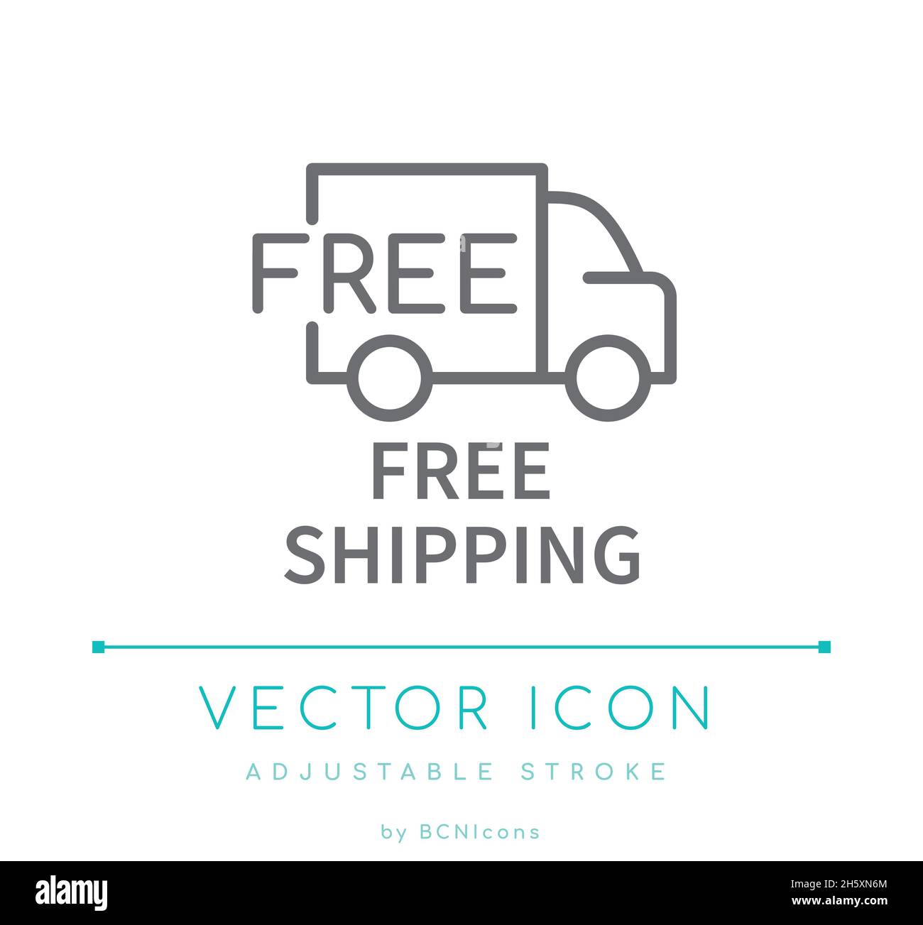 Free Shipping Logistics Vector Line Icon Stock Vector Image & Art - Alamy