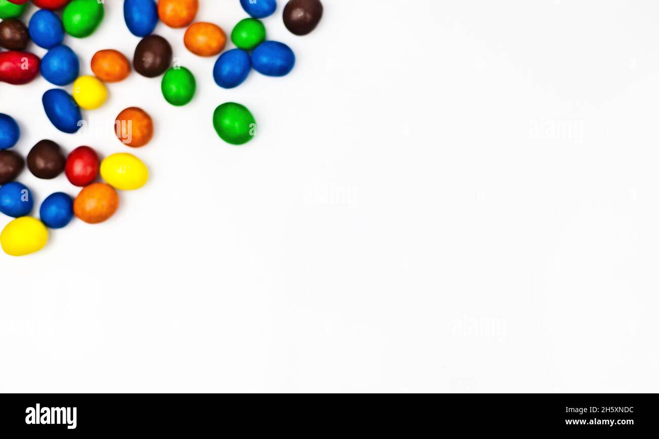 Multi-colored candy - Peanut Stock Photo - Alamy