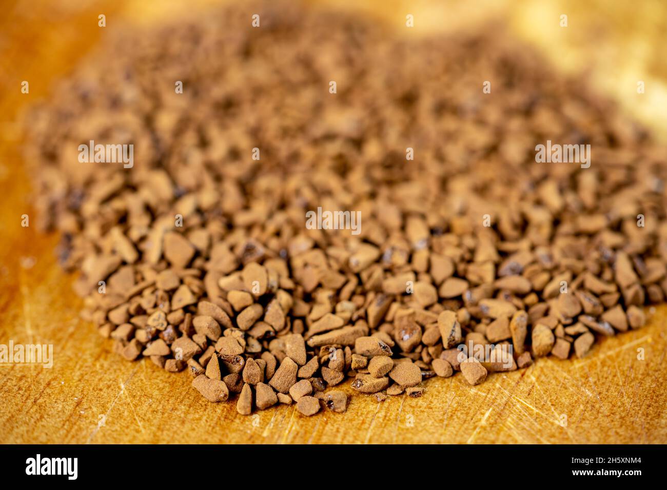 Ground instant coffee macro photo Stock Photo - Alamy