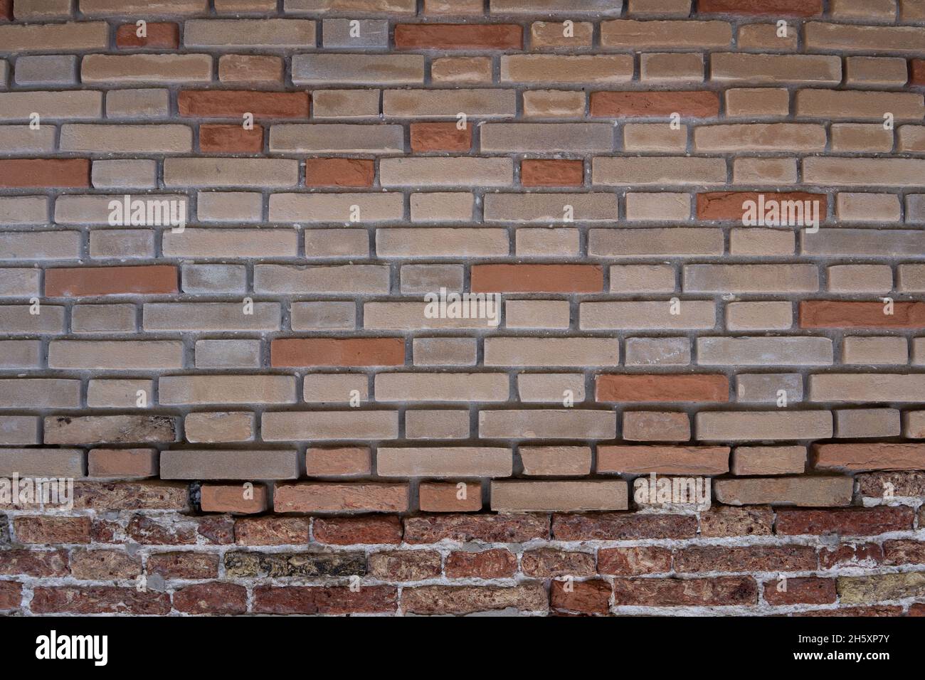 Brick wall structure of an old house Stock Photo - Alamy