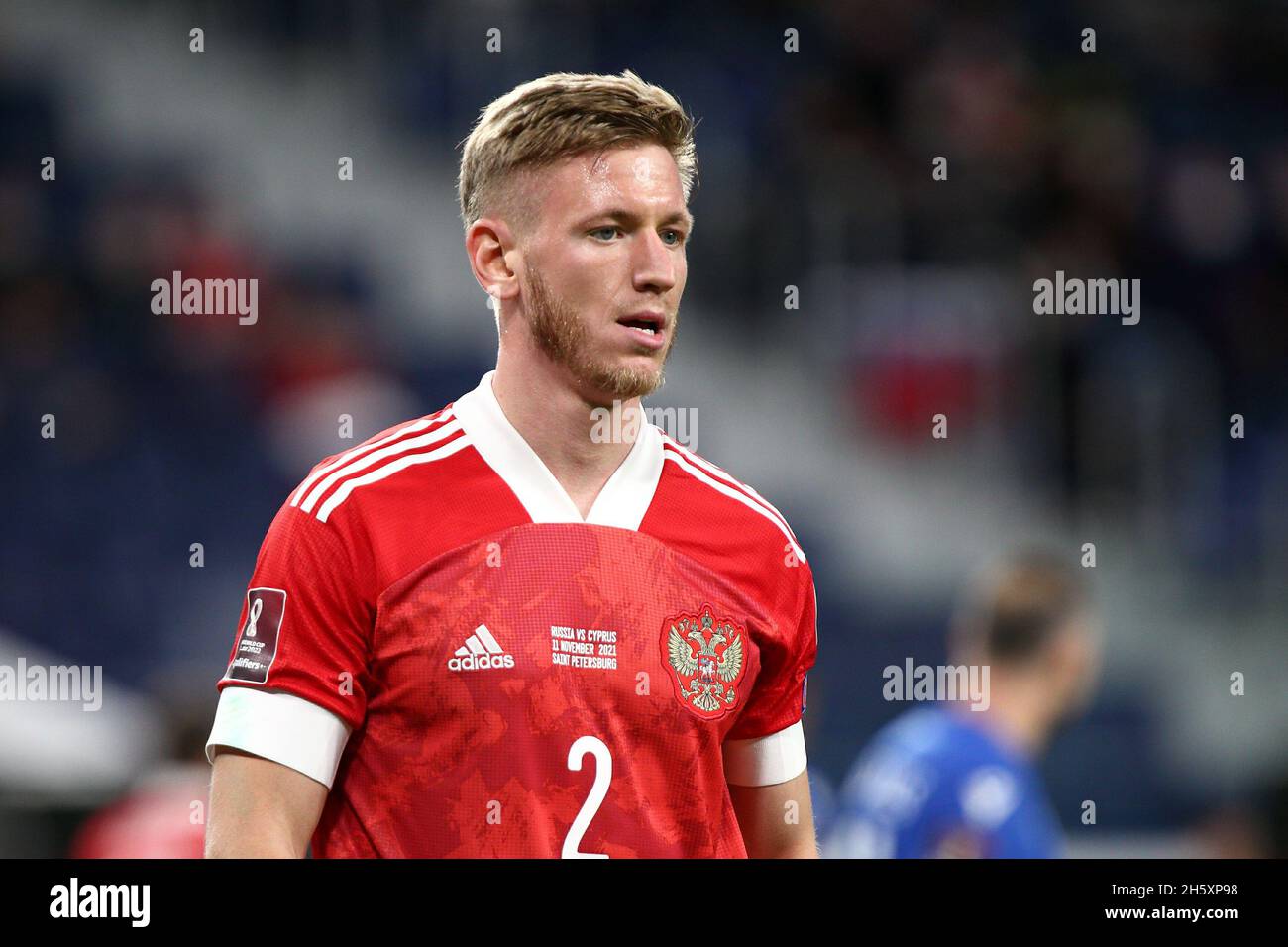 Saint Petersburg, Russia - 11 November 2021: Football, Qualification for the 2022 FIFA World Cup ...