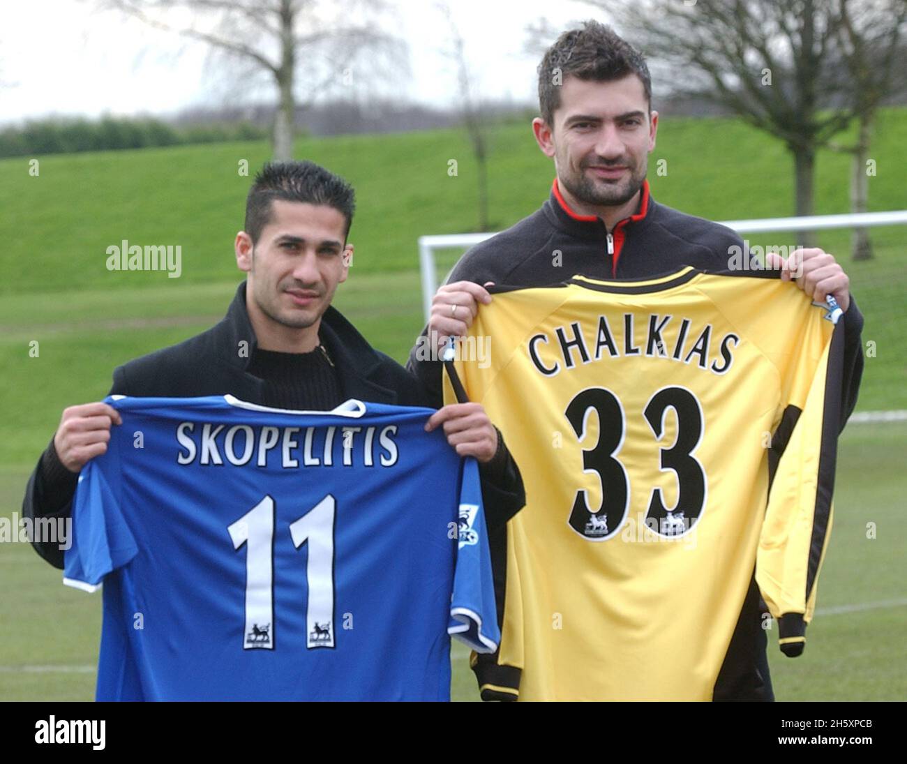 PORTSMOUTH NEW SIGNING KOSTAS CHALKIAS AND GIANNIS SKOPELITIS GET READY ...