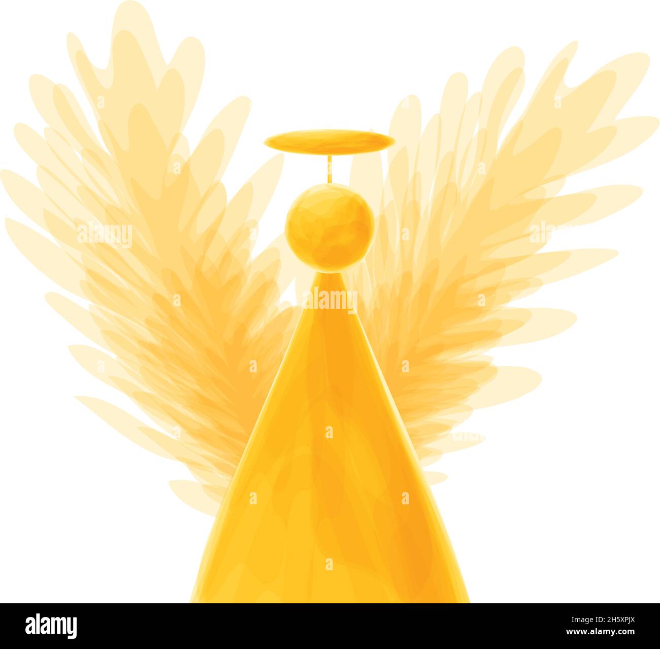 Golden angel of peace Stock Vector Images - Alamy