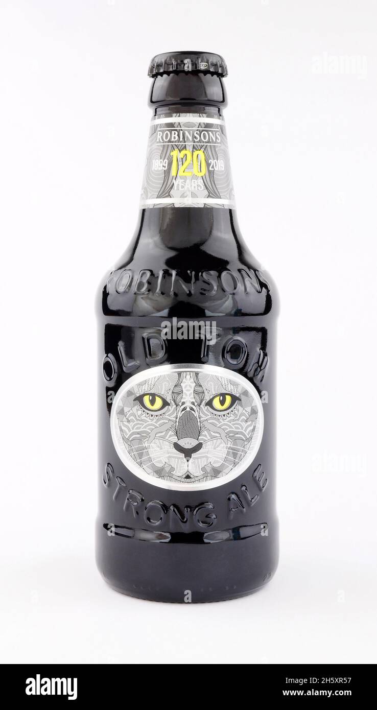120th anniversary bottle of Old Tom strong ale, brewed by Robinson's at ...