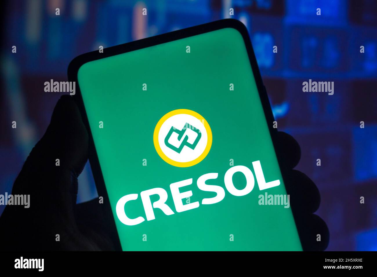 Brazil. 11th Nov, 2021. In this photo illustration the Cresol logo is ...
