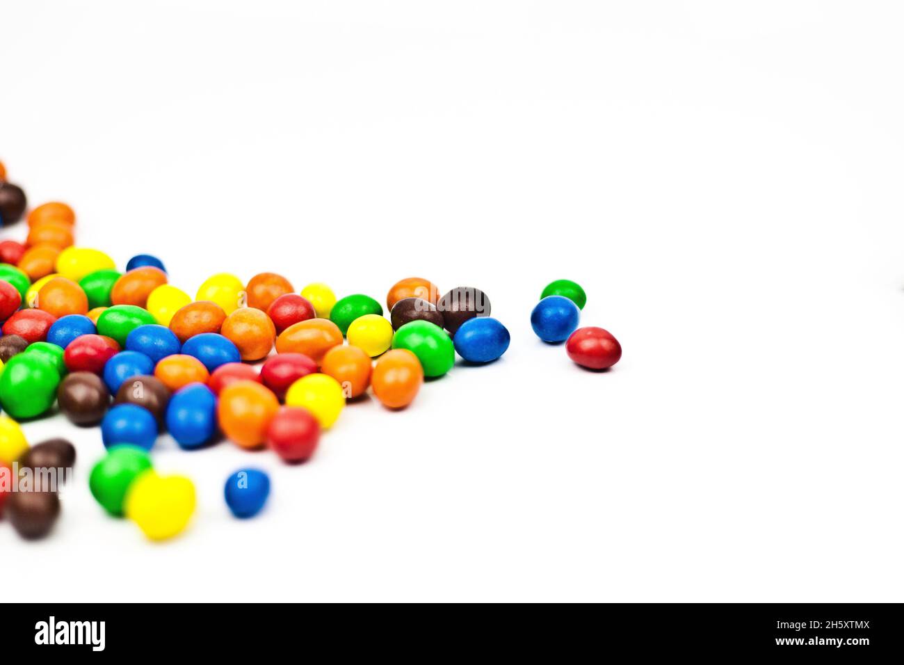 Multi-colored candy - Peanut Stock Photo - Alamy