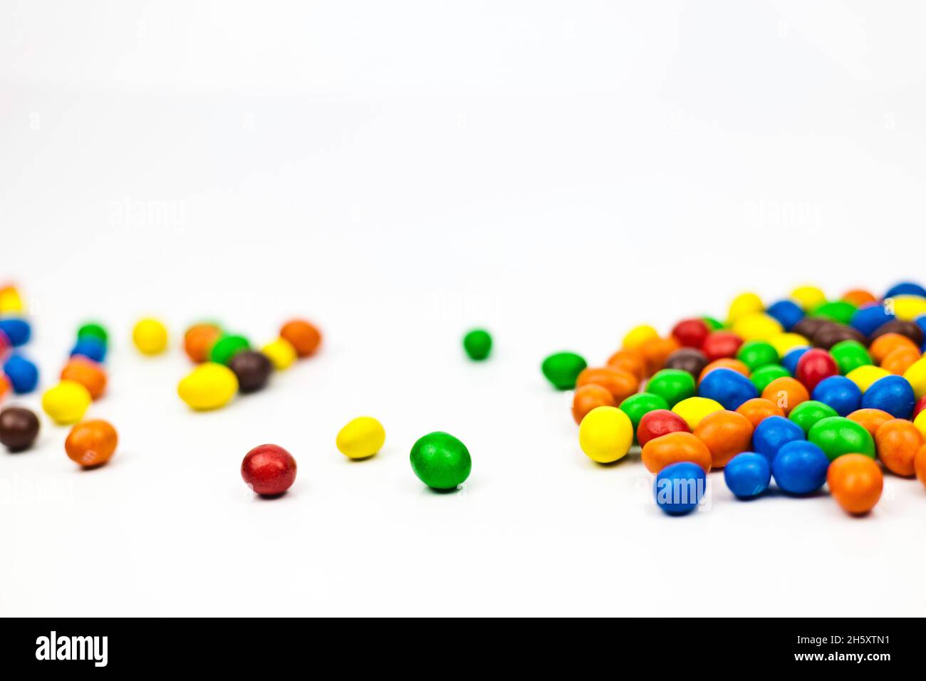 Multi-colored candy - Peanut Stock Photo - Alamy