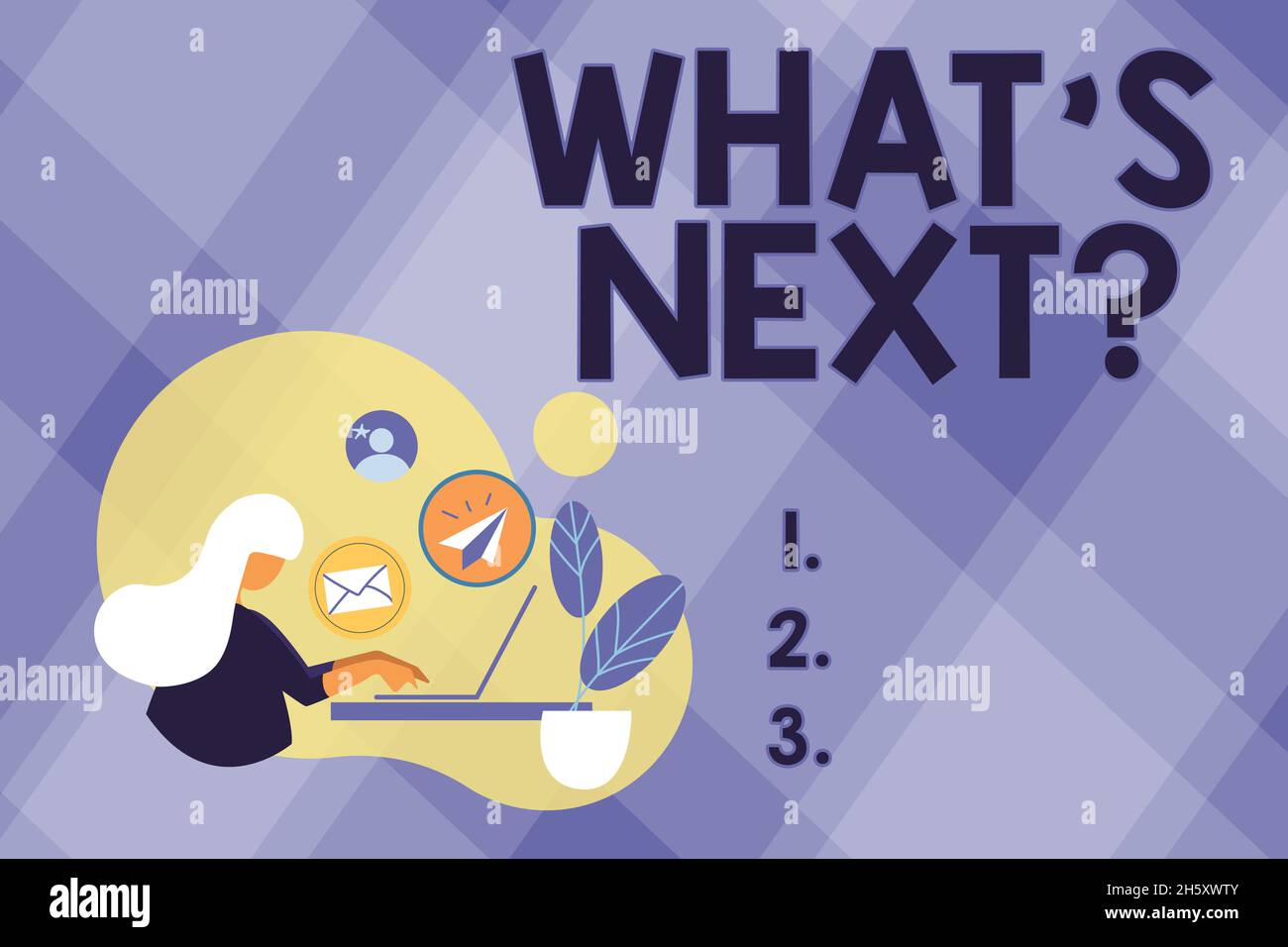 Text showing inspiration What S Next Question. Internet Concept asking ...