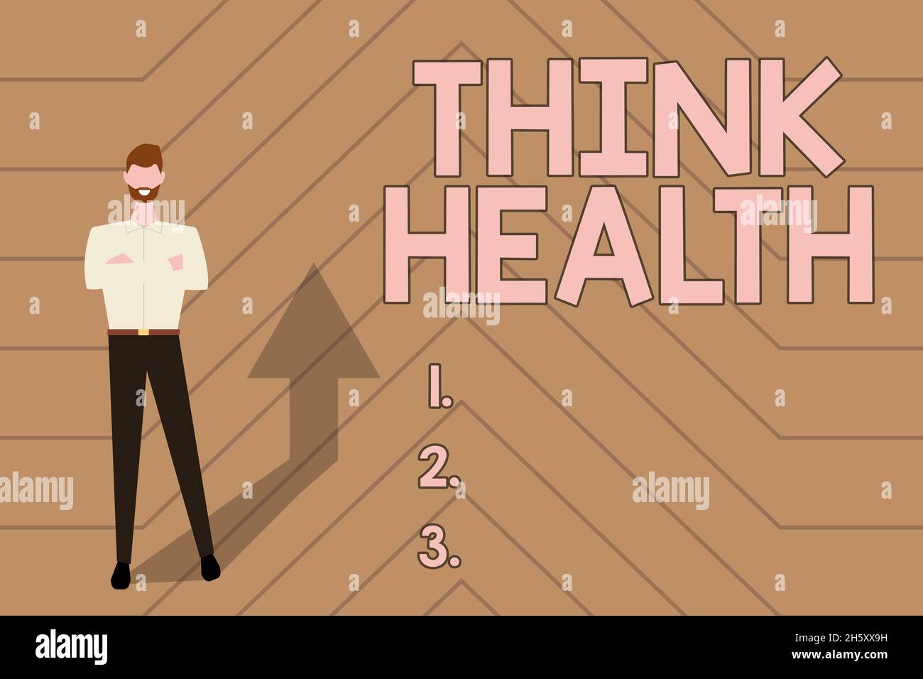 Writing displaying text Think Health. Concept meaning state of complete ...