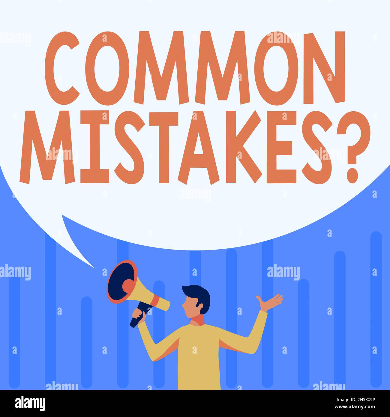 Conceptual caption Common Mistakes Question. Concept meaning repeat act ...