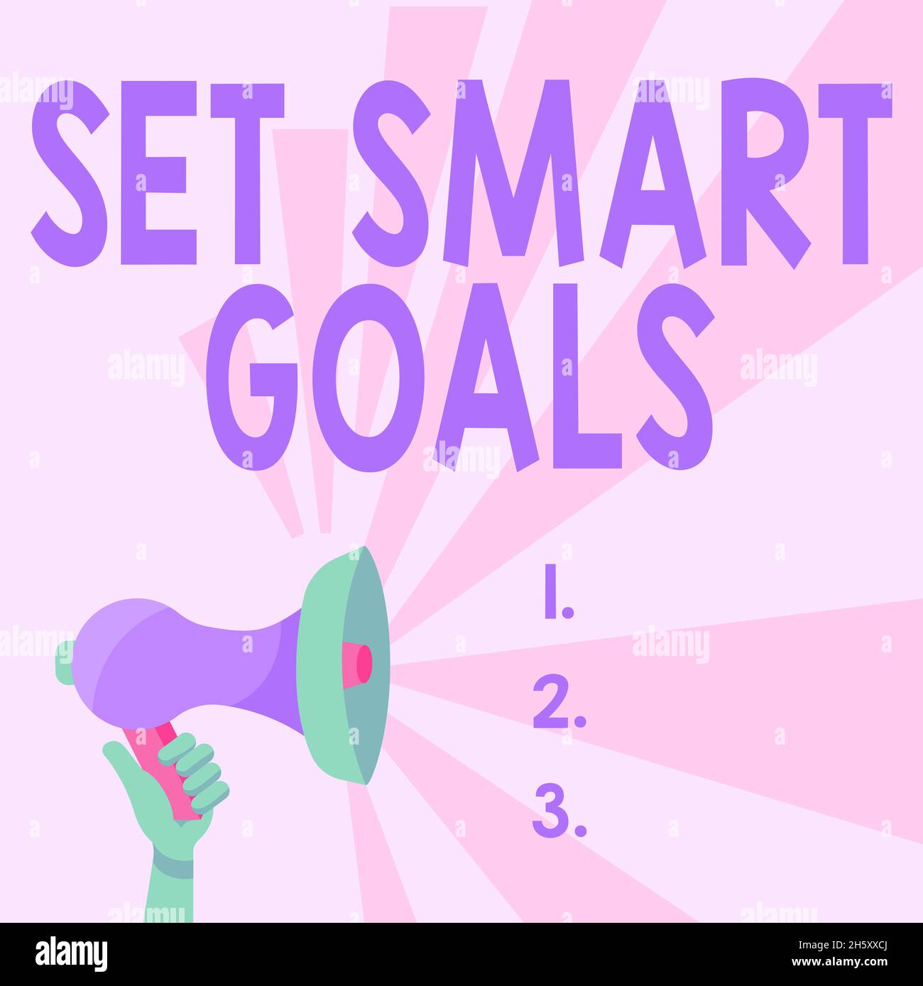 Sign displaying Set Smart Goals. Business overview list to clarify your ...