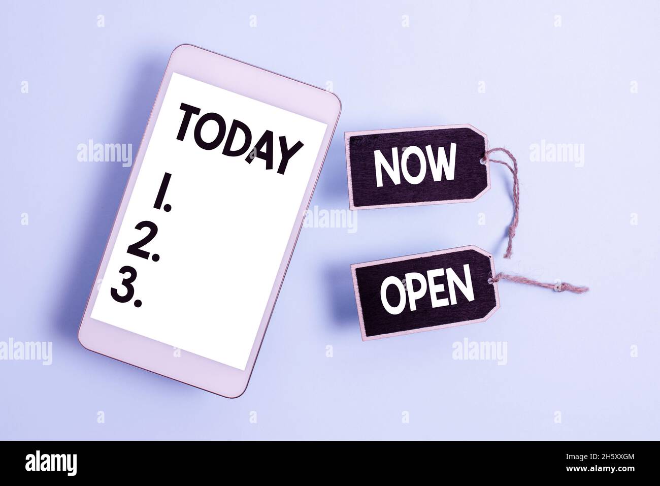 Inspiration showing sign Now Open. Business overview leave door or ...