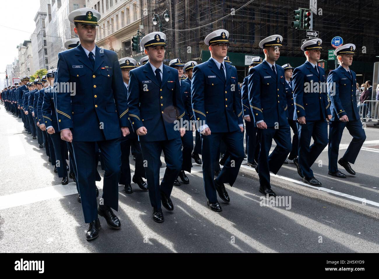 U.S. Military branches participate in the 102nd Veterans Day Parade ...