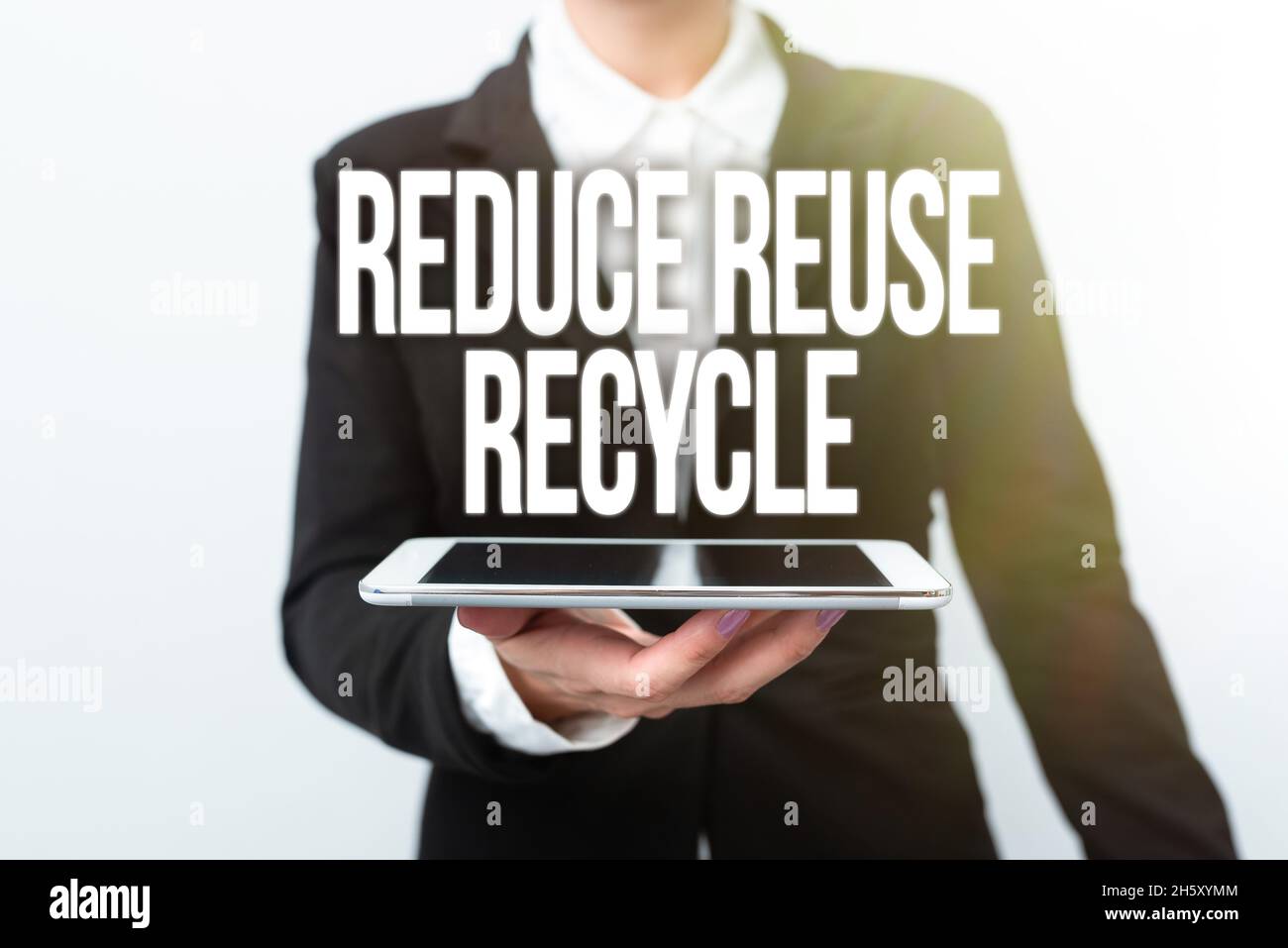 Handwriting text Reduce Reuse Recycle. Business concept ...