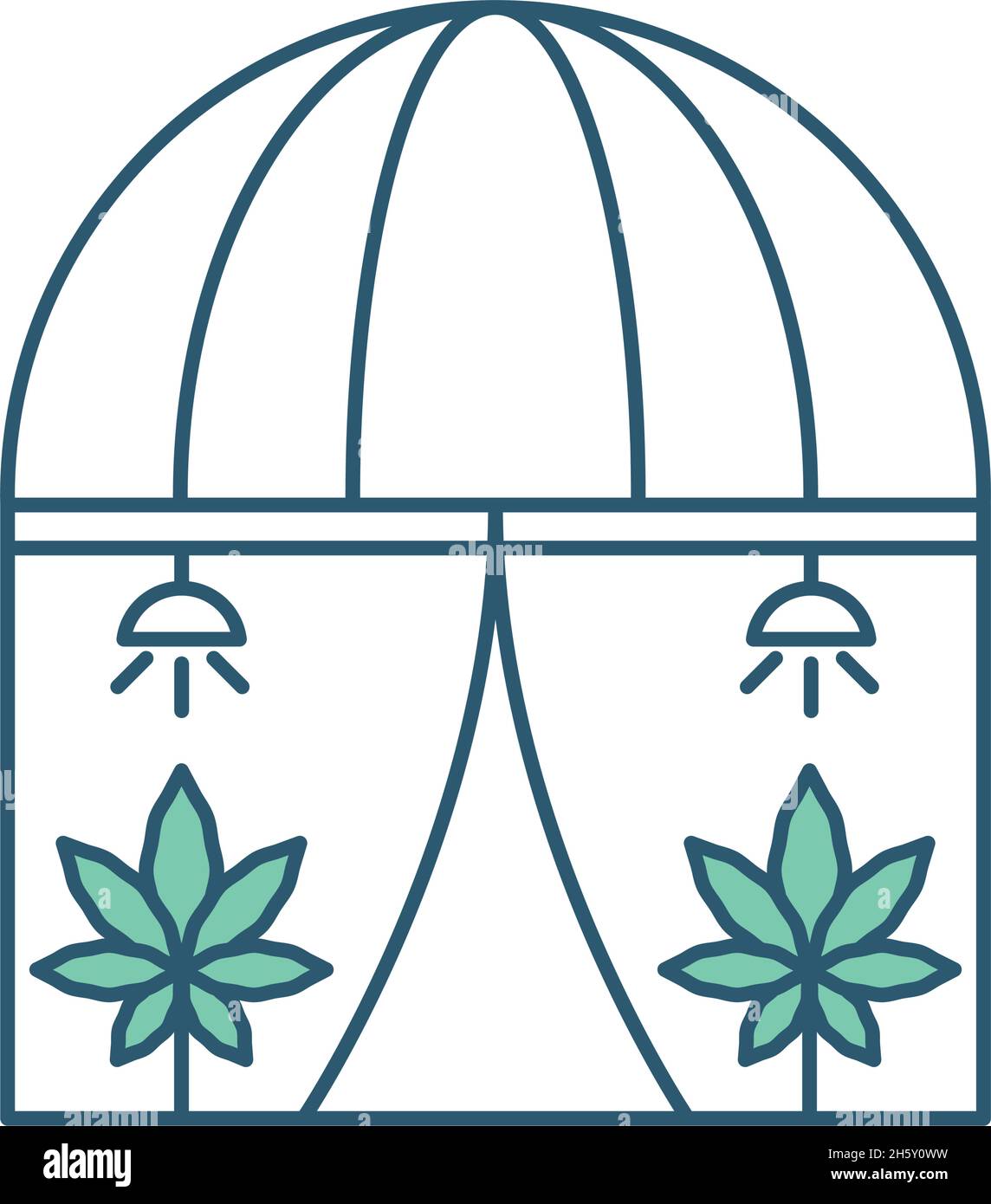 Hemp field Stock Vector Images - Alamy