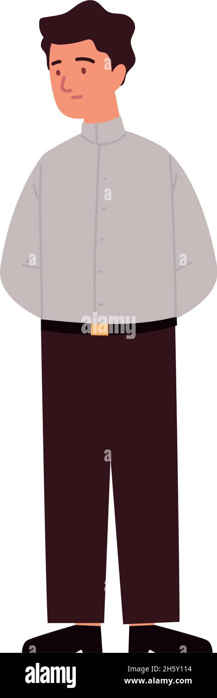 man standing character Stock Vector Image & Art - Alamy