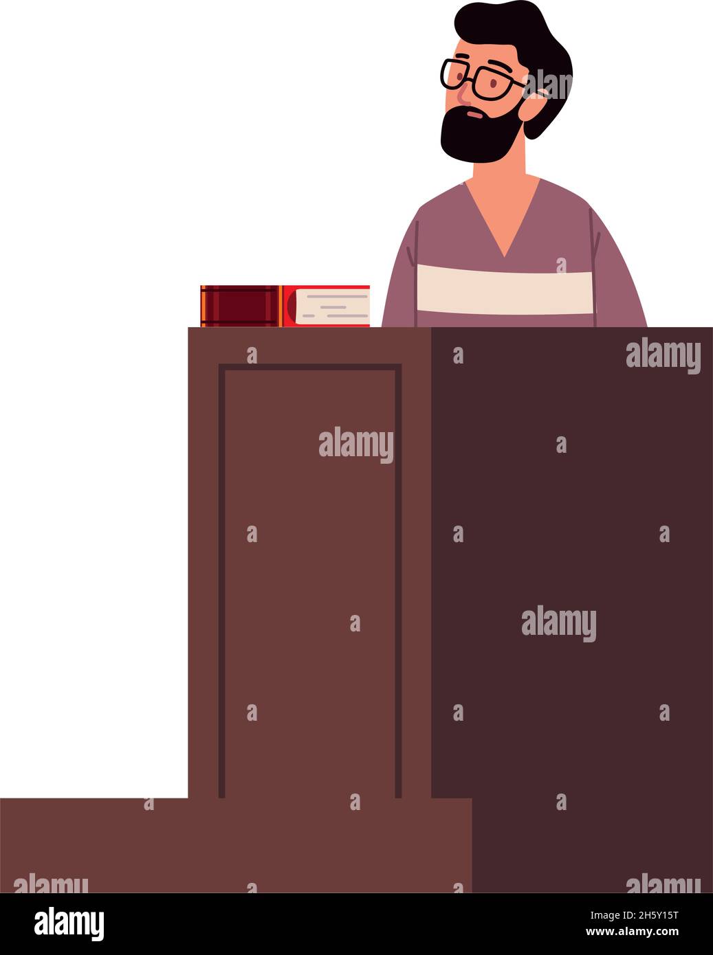 Accused person Stock Vector Images - Alamy