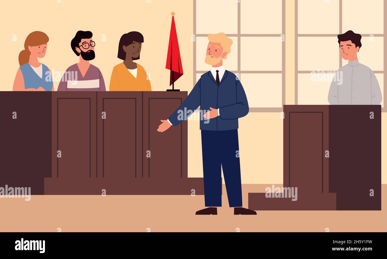 Court in session Stock Vector Images - Alamy