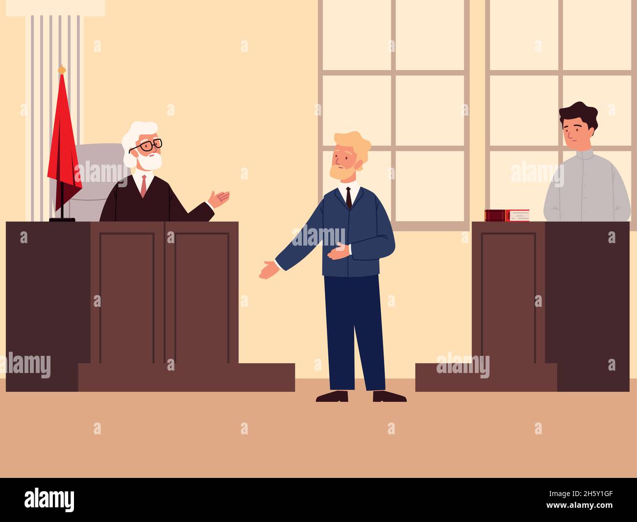 lawyer speech to judge Stock Vector Image & Art - Alamy