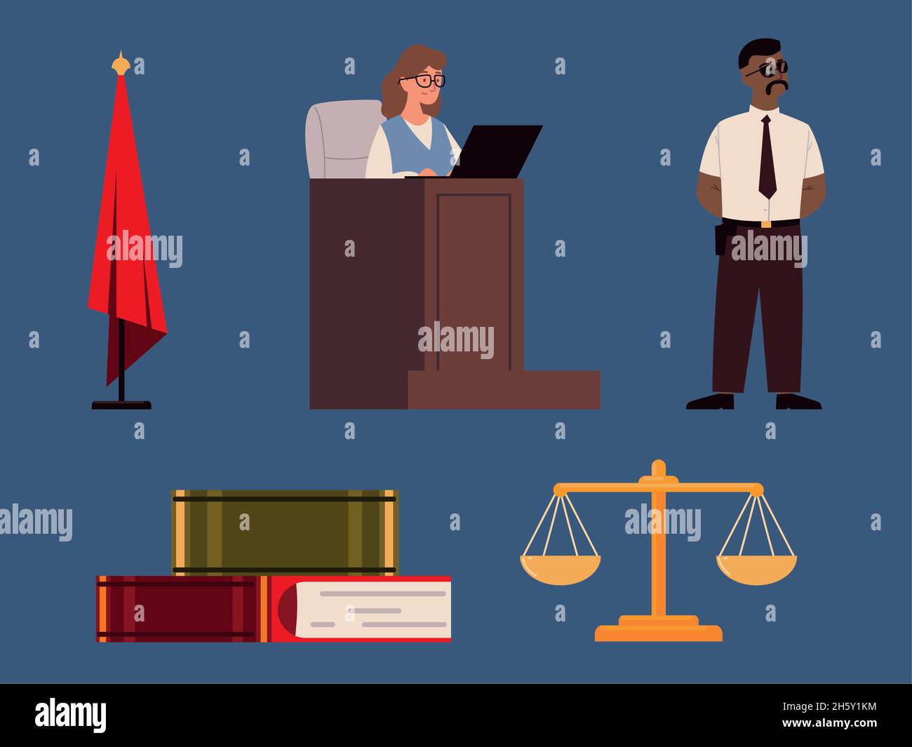trial legal icons Stock Vector Image & Art - Alamy