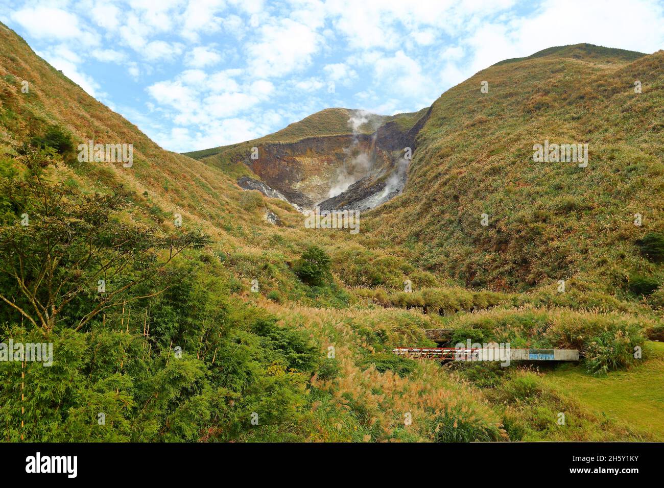 Xiaoyoukeng Recreation Area (Geological park with steaming volcanic ...