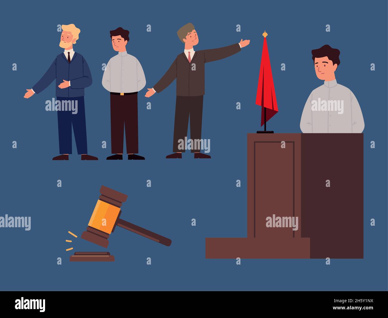 justice trial icons Stock Vector Image & Art - Alamy