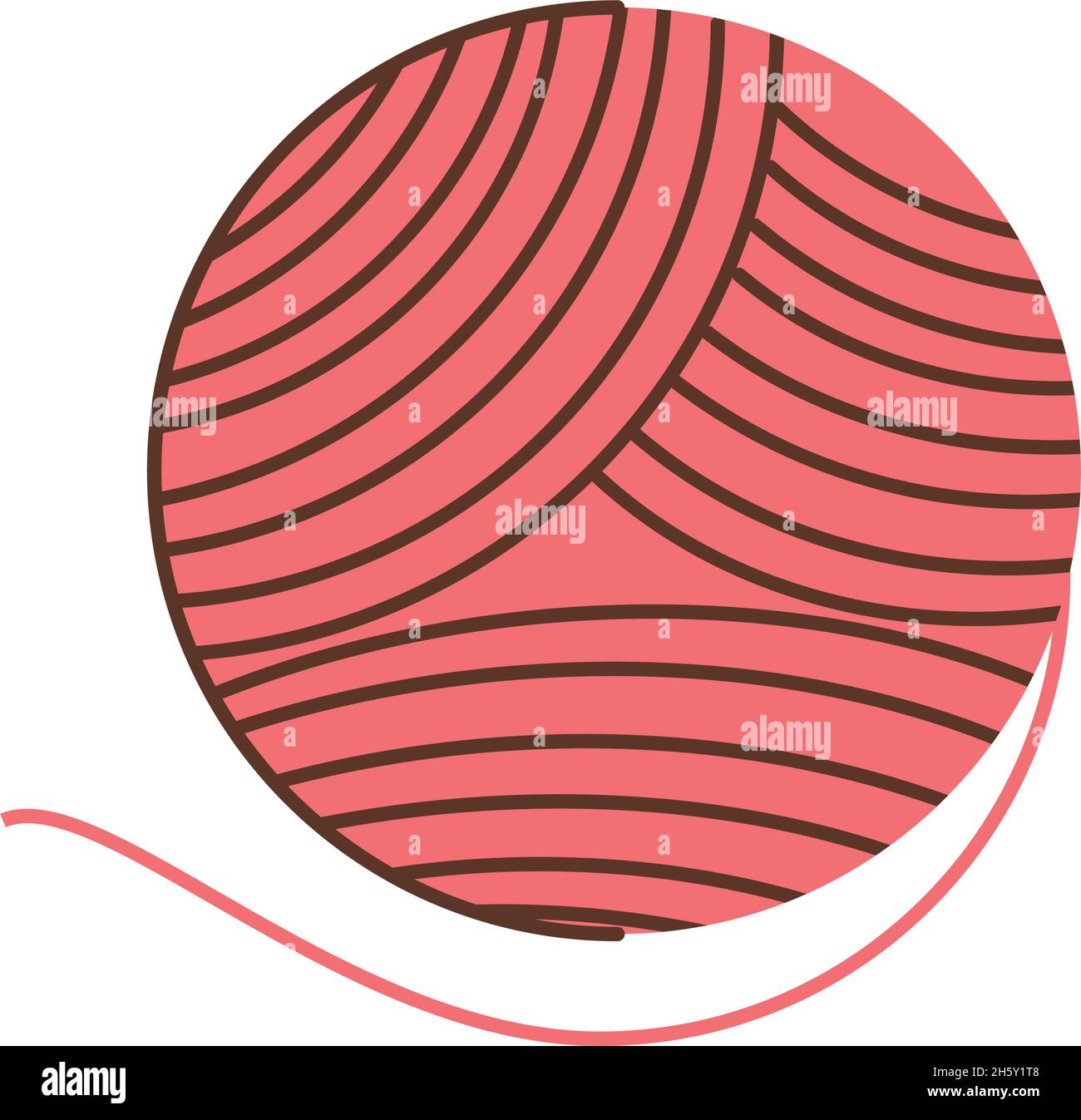 wool ball flat icon Stock Vector Image & Art - Alamy