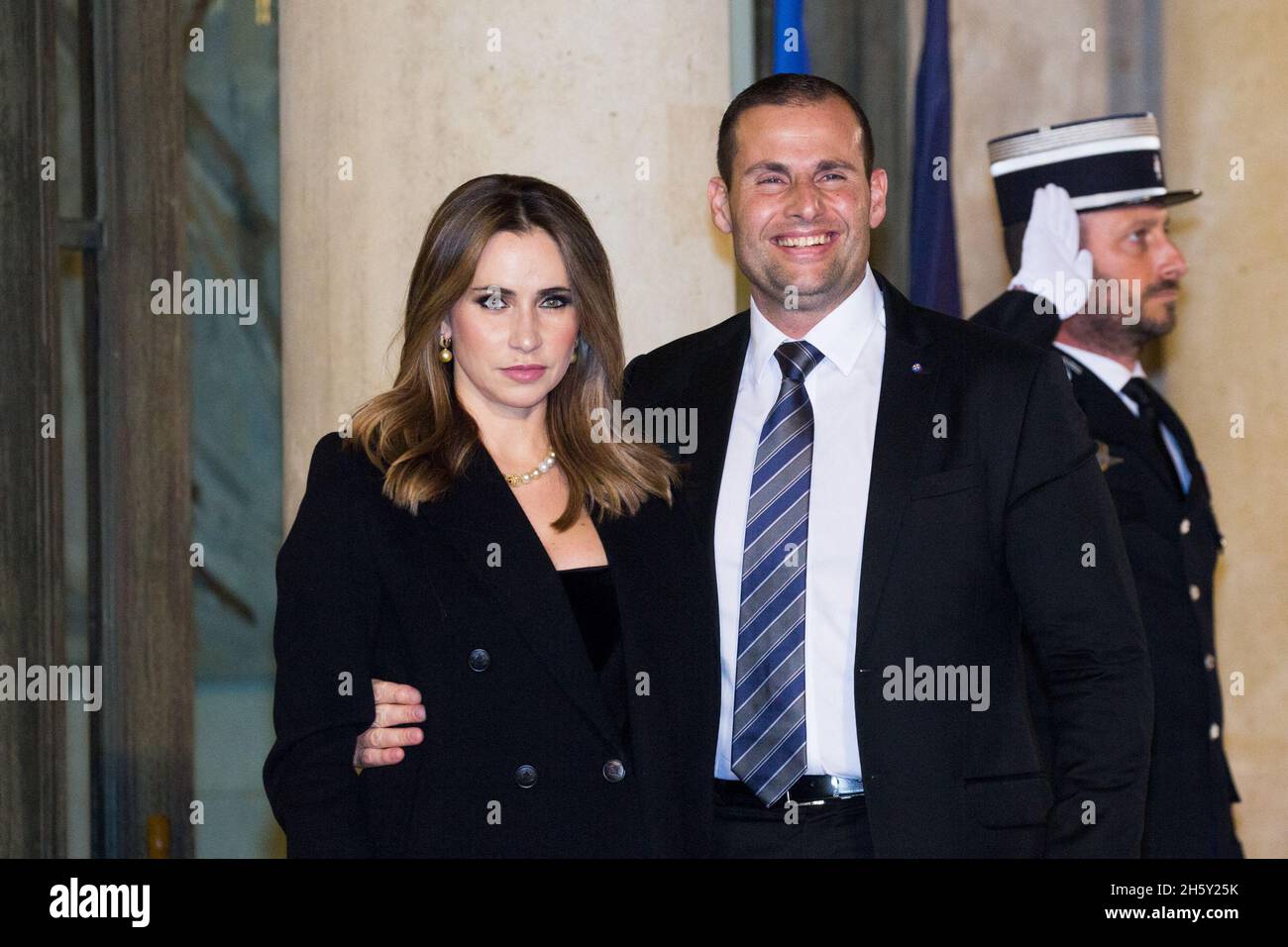 Paris, France. 11th Nov, 2021. Robert Abela first minister of Malte and ...