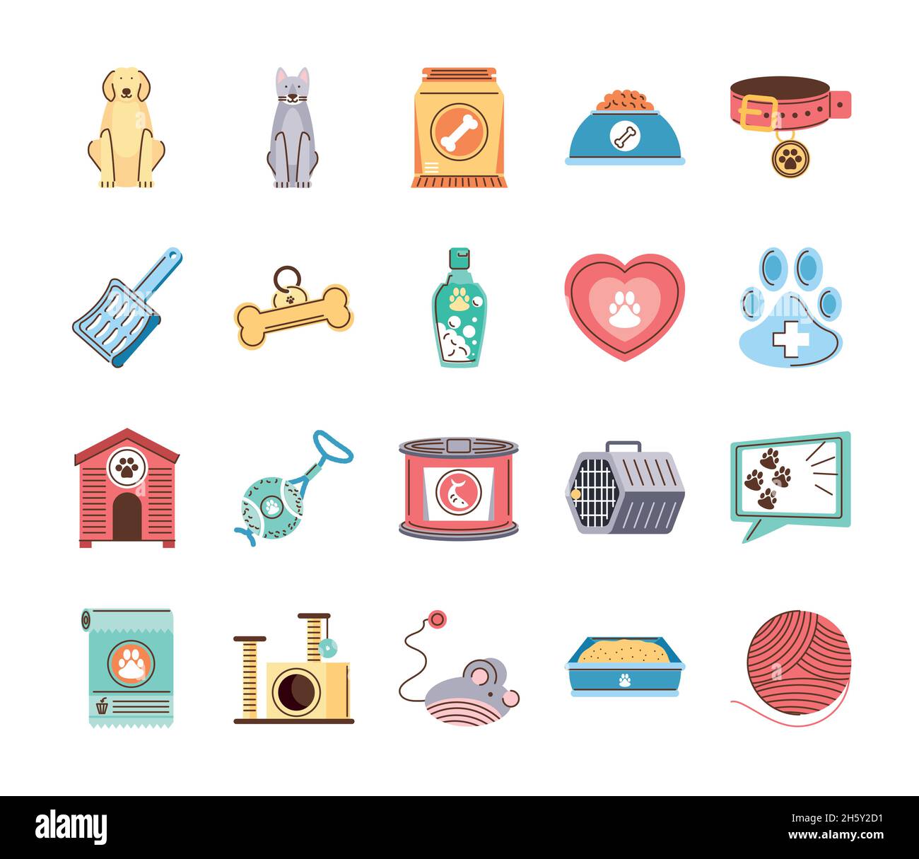 set of pets cartoon Stock Vector Image & Art - Alamy