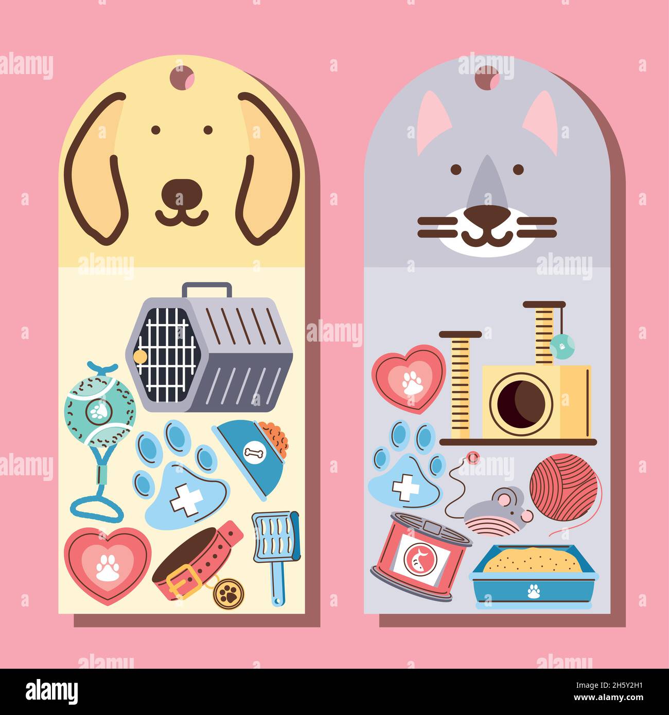 pets tags design Stock Vector Image & Art - Alamy