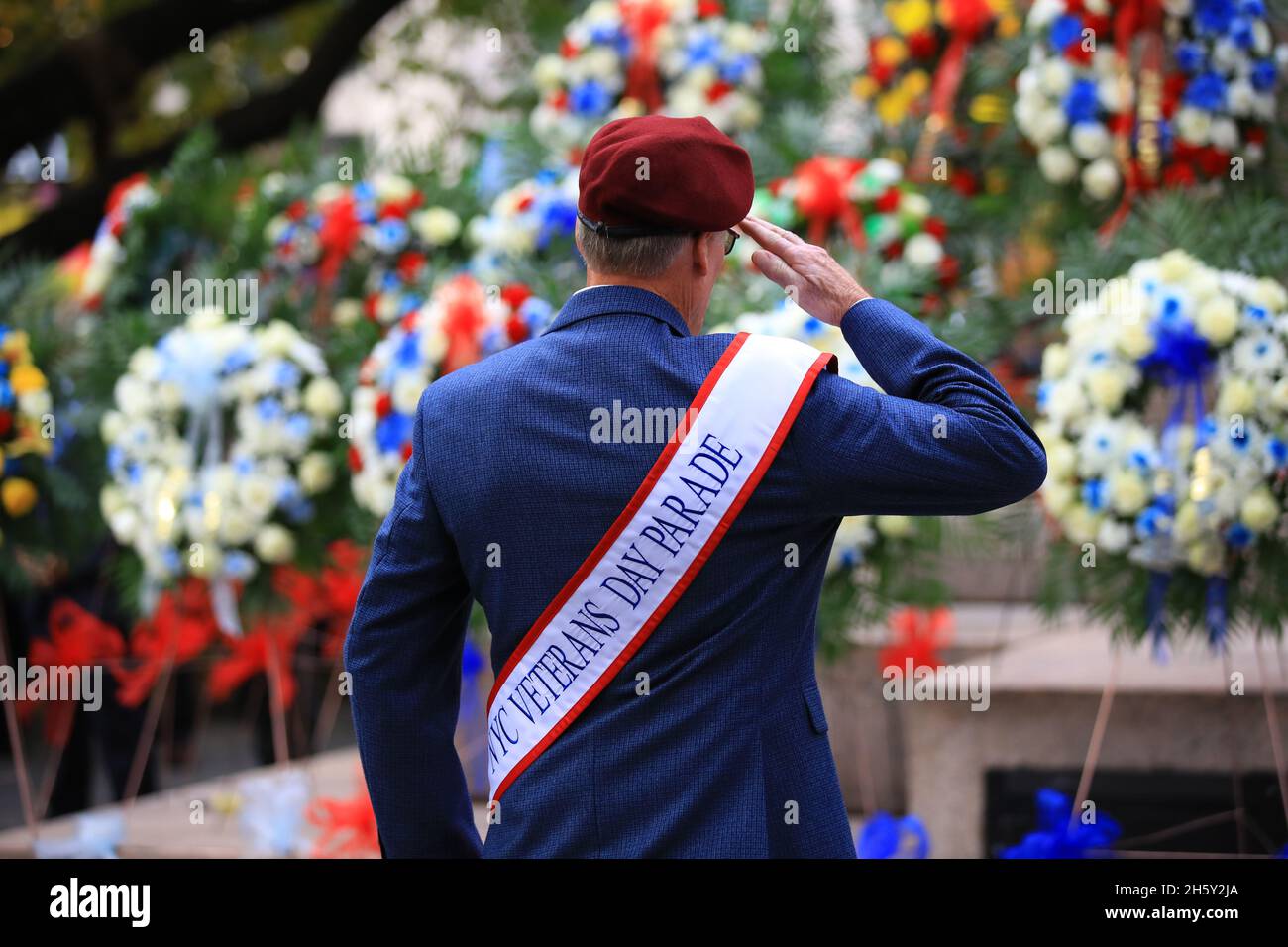 New York, N.Y/USA – 11th Nov. 2021: Grand Marshall Kevin Carrick during ...