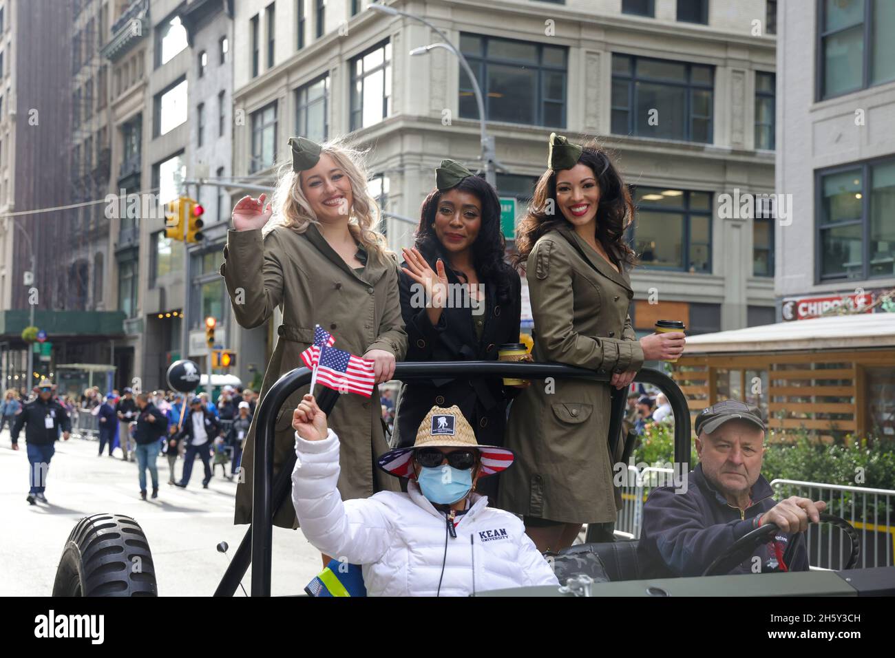 New York, N.Y/USA – 11th Nov. 2021: Historical reenactors dressed as ...