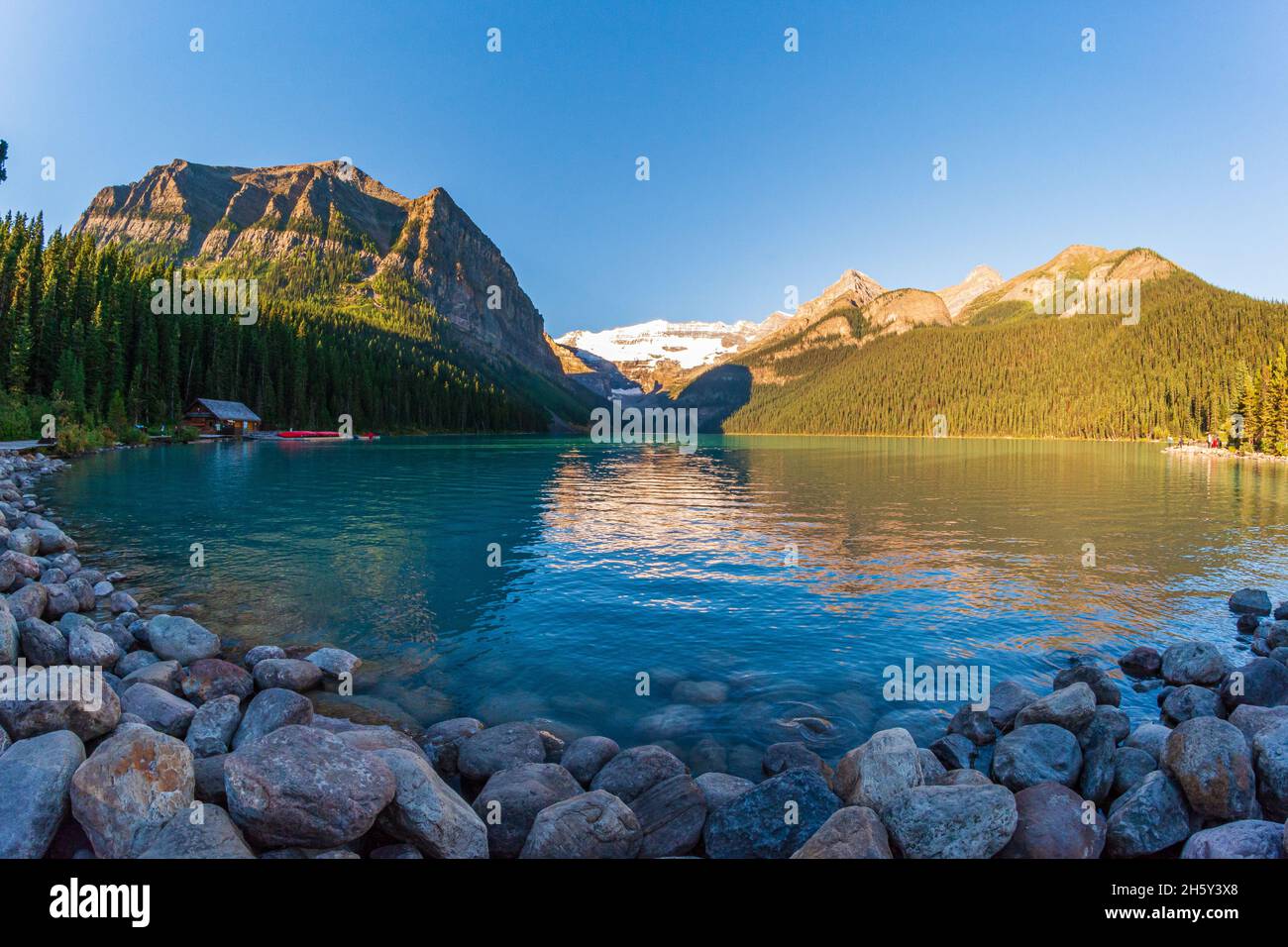 Lake Louise and Victoria Glacier Banff National Park Alberta Canada in ...
