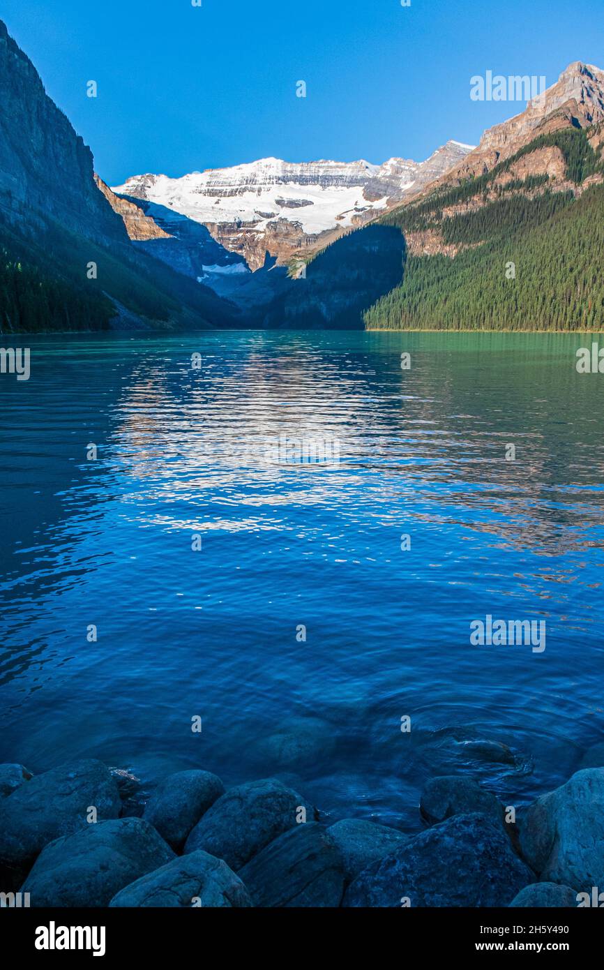 Lake Louise and Victoria Glacier Banff National Park Alberta Canada in ...