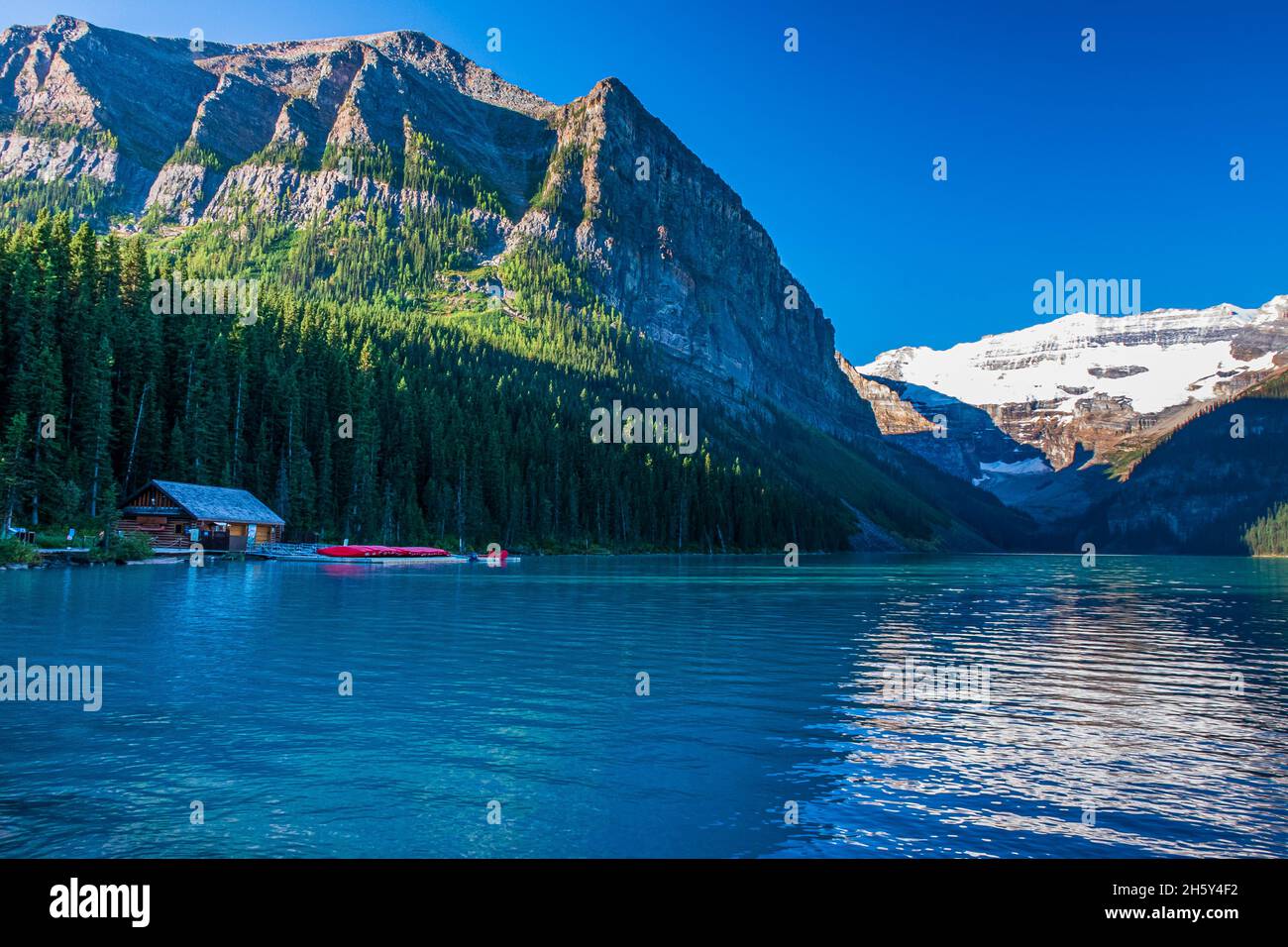 Lake Louise and Victoria Glacier Banff National Park Alberta Canada in ...