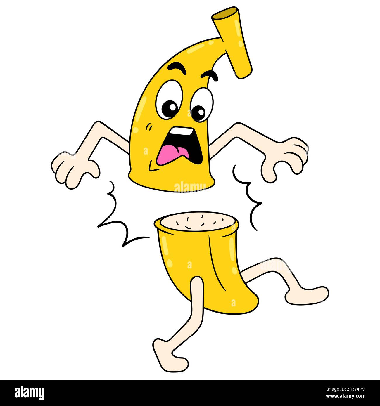 The banana face was shocked Stock Vector Image & Art - Alamy