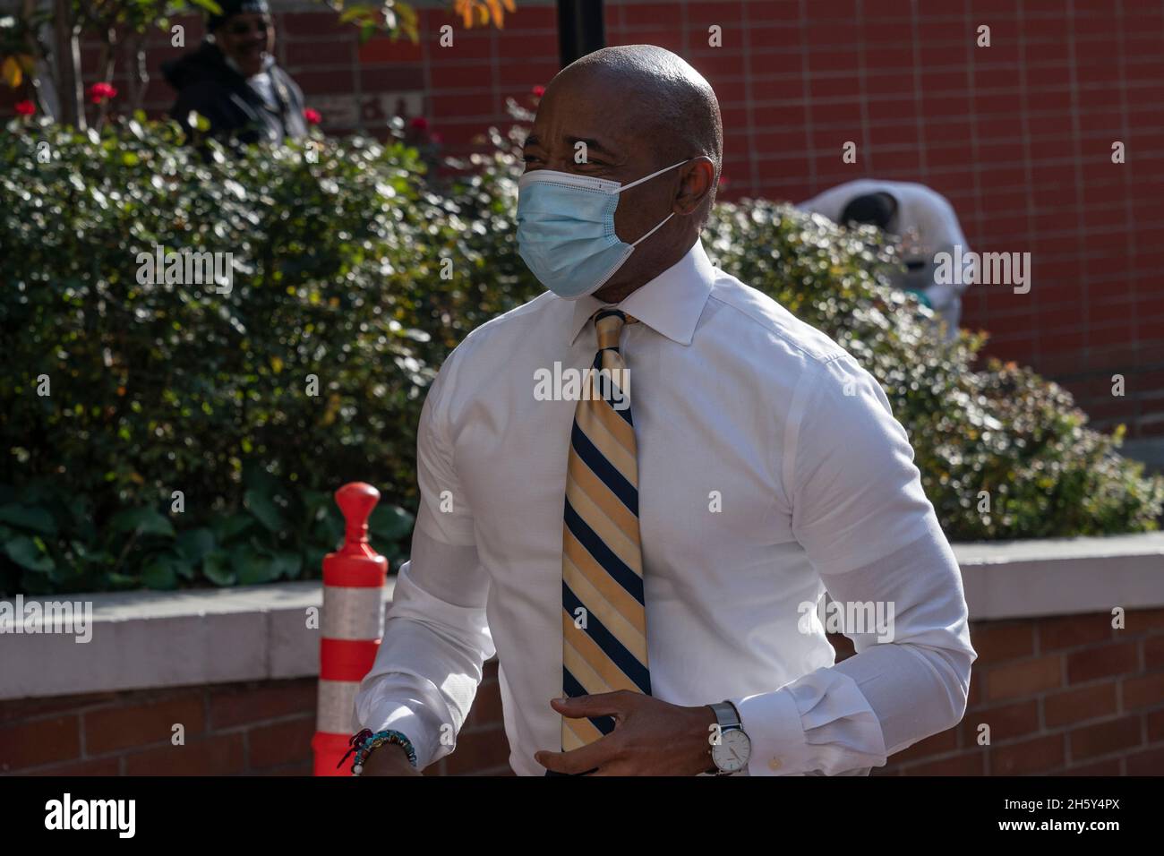 New York, NY - November 11, 2021: On Veterans Day Mayor-elect Eric ...