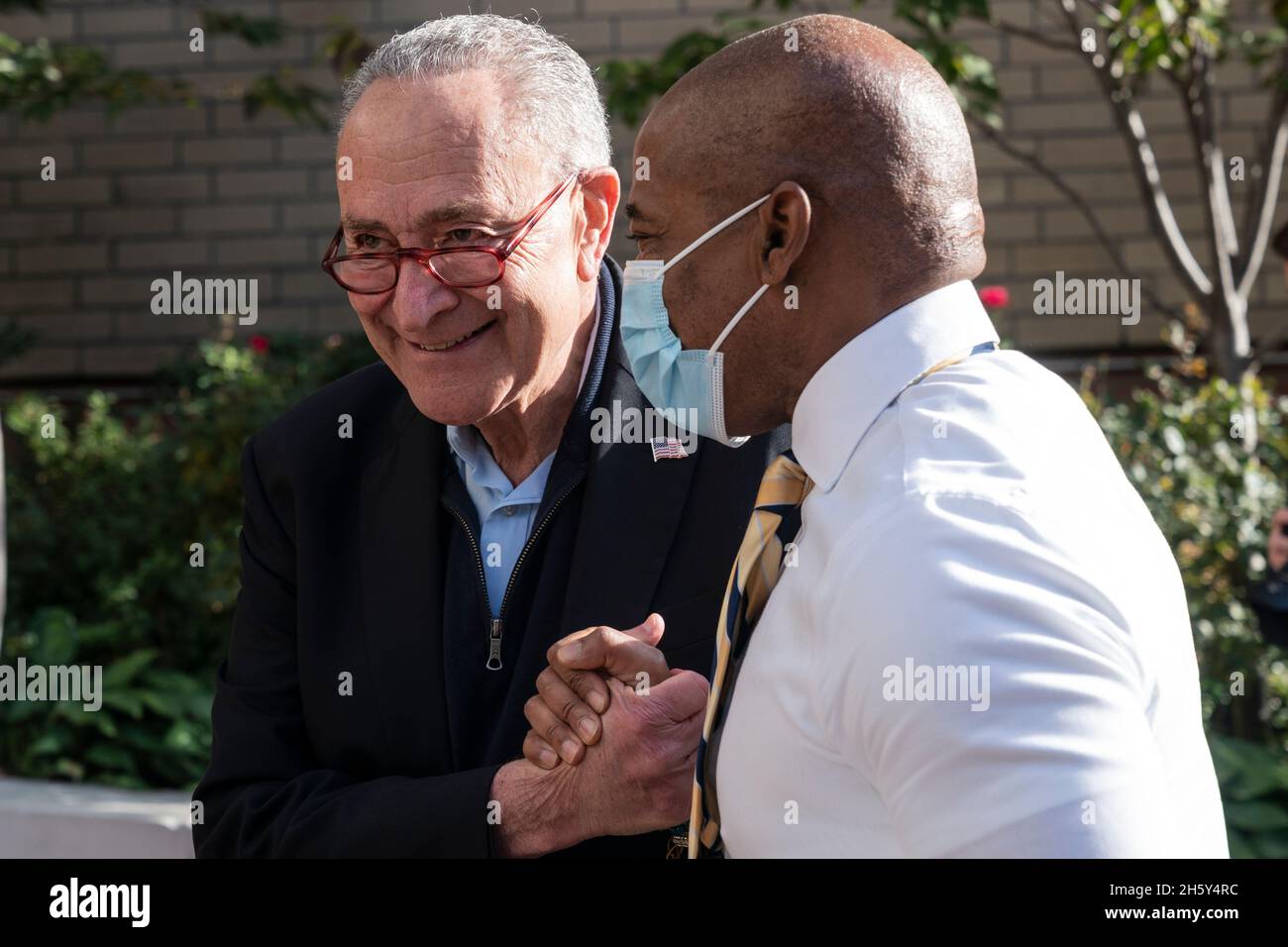 New York, NY - November 11, 2021: On Veterans Day Mayor-elect Eric ...