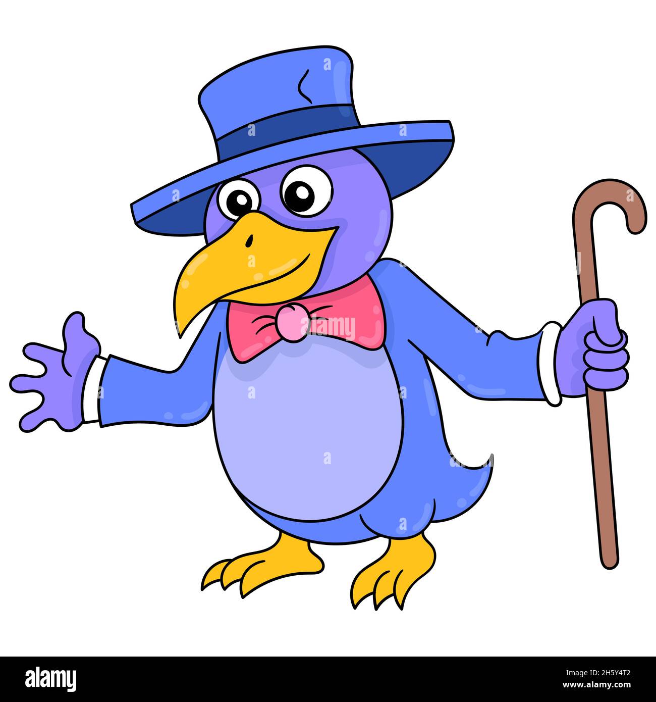 Penguin in a party dress wearing a tuxedo Stock Vector Image & Art - Alamy
