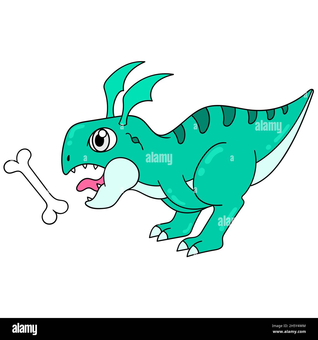 Dinosaur bone display Stock Vector Images - Alamy