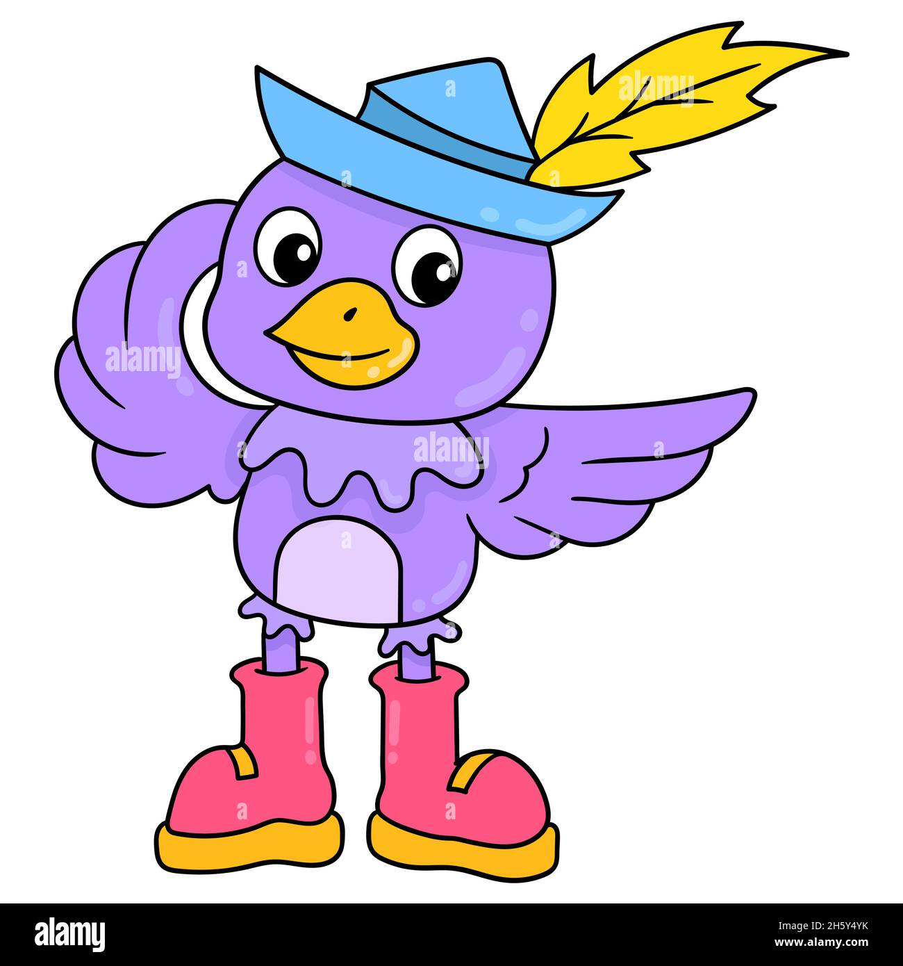 Cute purple kawaii emoticon face hi-res stock photography and images ...