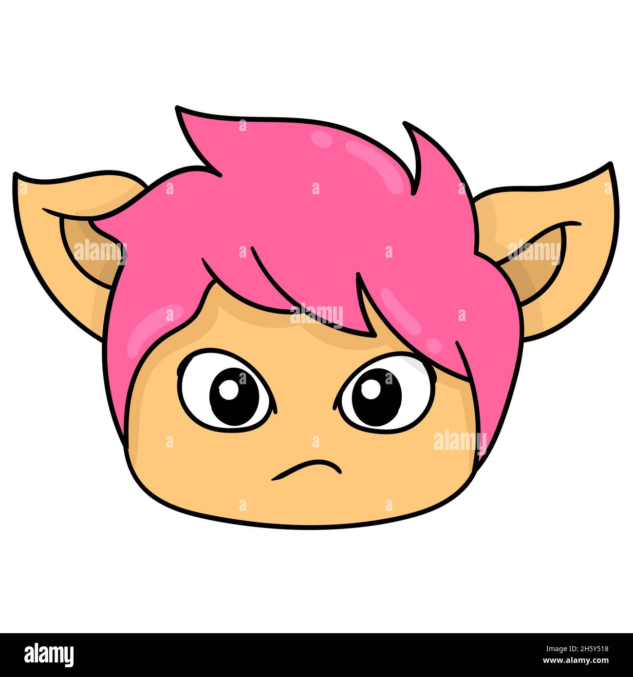 Pink haired character hi-res stock photography and images - Alamy
