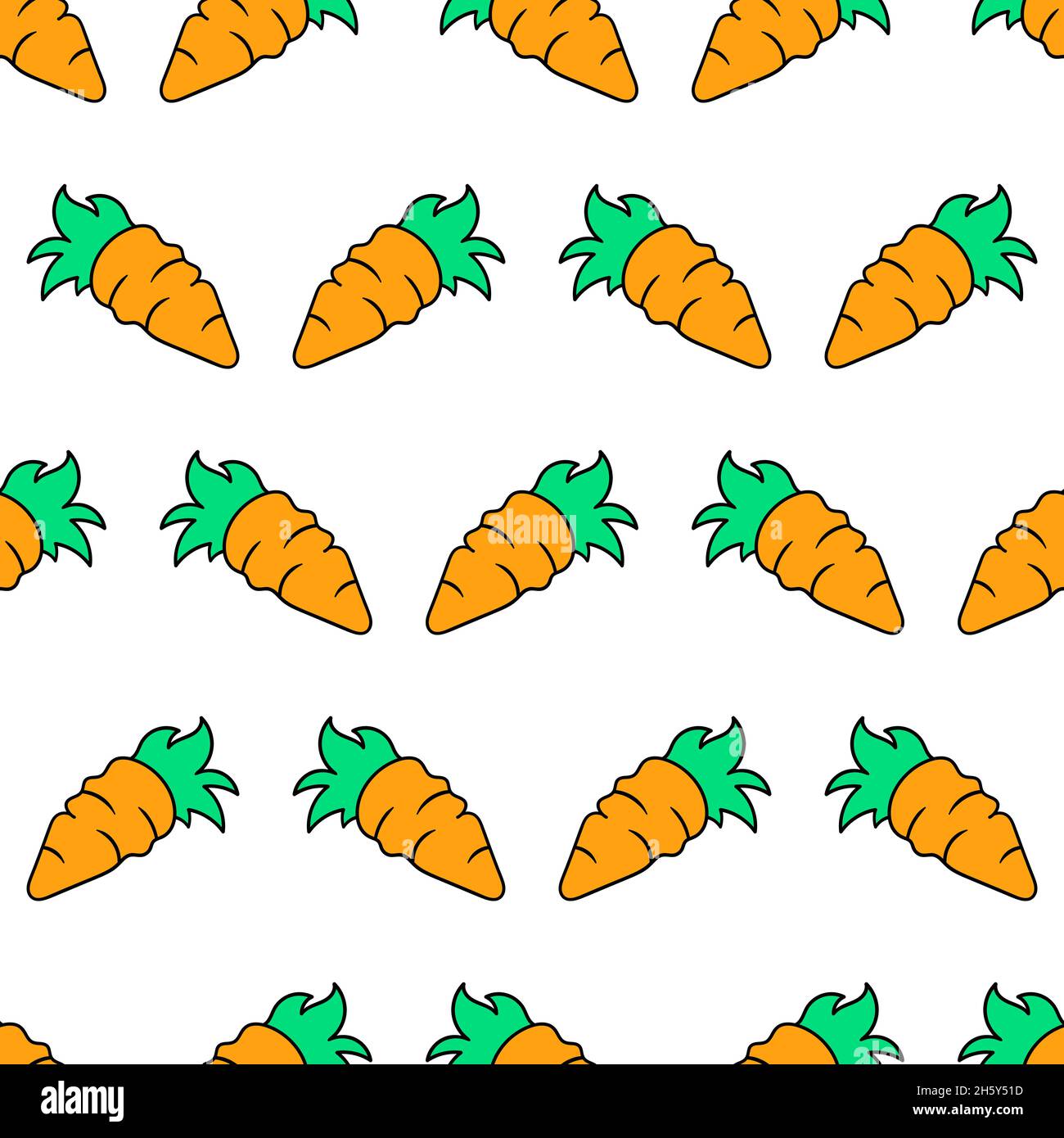 Vegetable carrot seamless repeat Stock Vector Images - Alamy