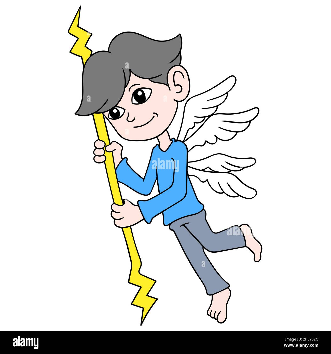 Handsome angel Stock Vector Images - Alamy