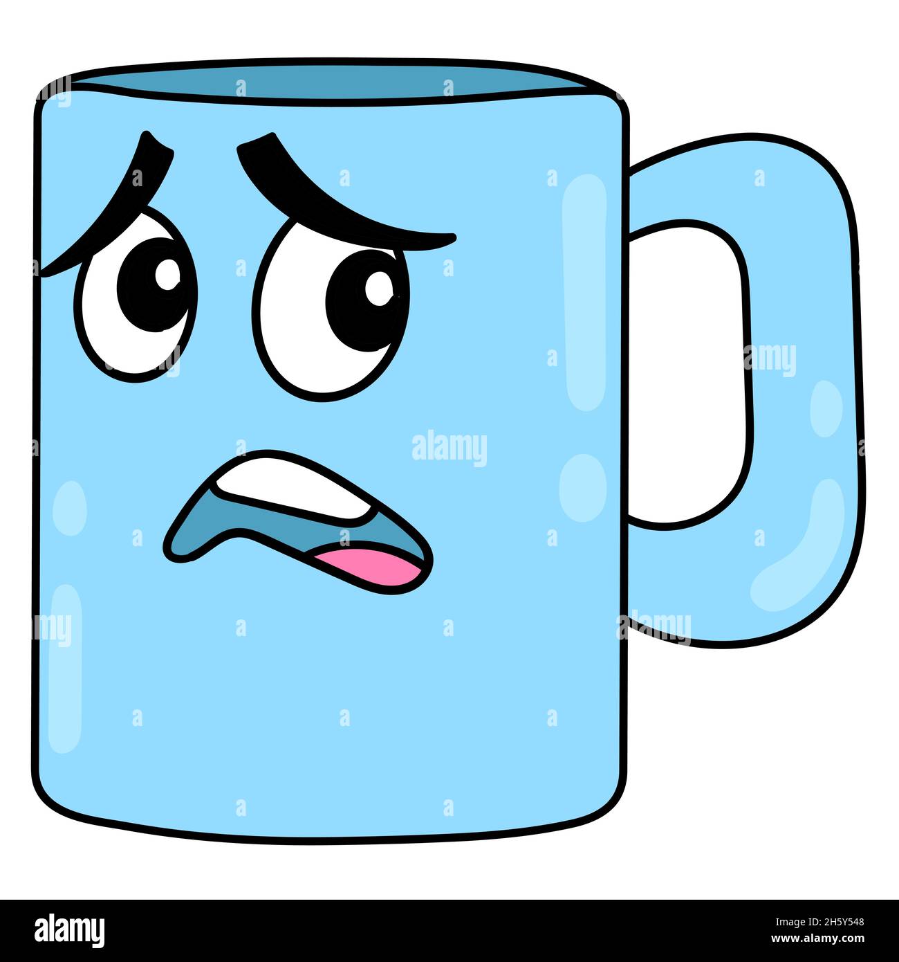 sad looking ceramic glass object Stock Vector Image & Art - Alamy