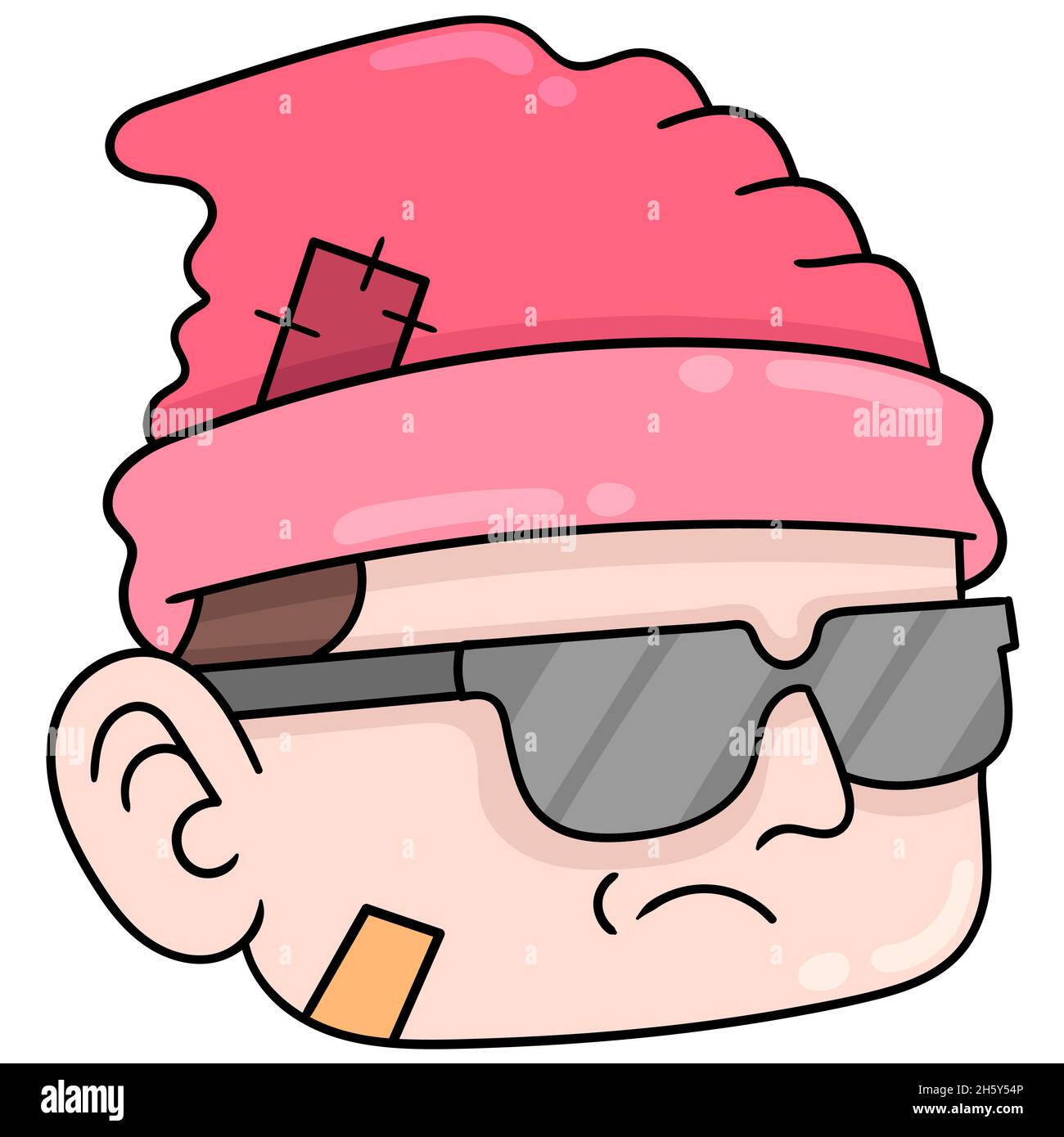 Image man wearing face Cut Out Stock Images & Pictures - Alamy